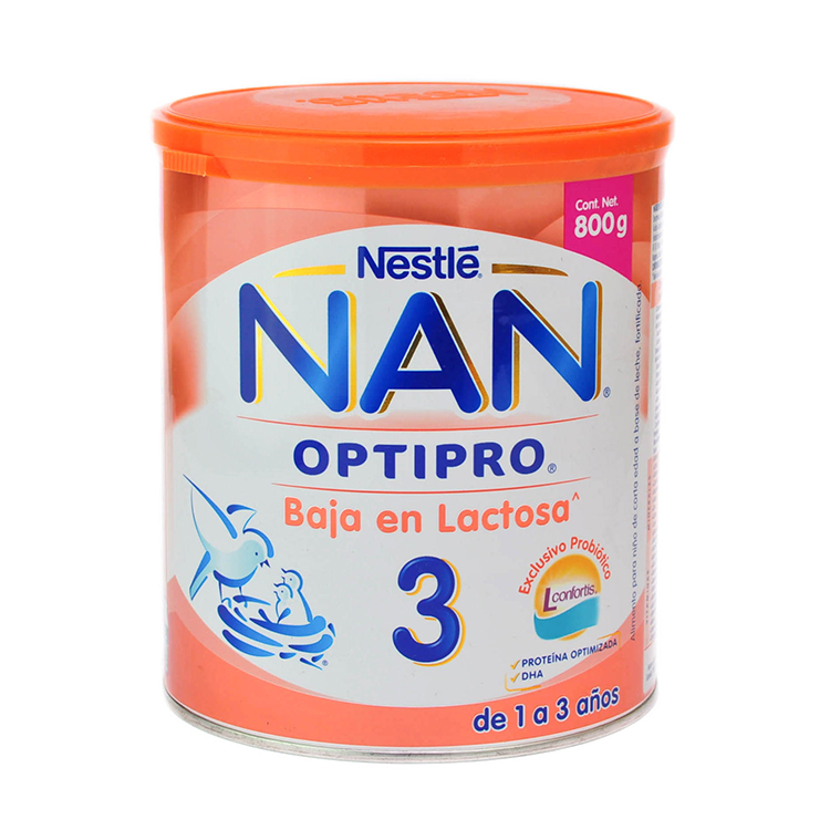 NAN 3 BAJA EN LACTOSA 800G - Smart Club